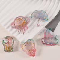 China DIY Resin Moon Cloud Umbrella Doll Tears Moon Heart Shaped Flowing Sand Pendant Hanging Silicone Mold for sale