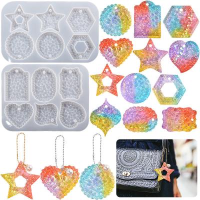 China DIY Crystal Dropping Gel Mold Storage Box Jewelry Cut Diamond Storage Box Jewelry Box Silicone Mold for sale