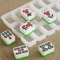 China DIY Crystal Dropping Resin Mahjong All Color Thirteen/38 Flower Plate New Silicone Mold for sale