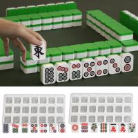 China DIY Crystal Dropping Resin Mahjong All Color Thirteen/38 Flower Plate New Silicone Mold for sale