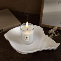 China Ins minimalist style conch storage dish tray silicone mold DIY aromatherapy candle container gypsum mold for sale