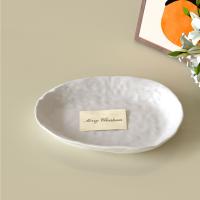 China Aromatherapy gypsum cement irregular elliptical water ripple rock pattern dish storage tray silicone mold for sale