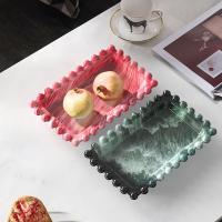 China DIY Yumei Crystal Dropping Gel Mold Rectangular Bead Edge Storage Plate Jewelry Dish Silicone Mold for sale