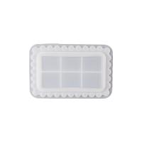 China DIY Yumei Crystal Dropping Gel Mold Rectangular Bead Edge Storage Plate Jewelry Dish Silicone Mold for sale