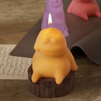 China DIY Drip Glue Resin Sand Surface Funny Ugly Cute Earth People Aromatherapy Gypsum Monster Candle Silicone Mold for sale