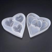 China Silicone Mold DIY Crystal Dropping Love Triple Series Collection High Brightness Mirror Love Silicone Mold for sale