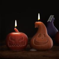 China DIY Crystal Dropping Gel 3D Pumpkin Mold Halloween Aromatherapy Gypsum Candle Silicone Mold for sale