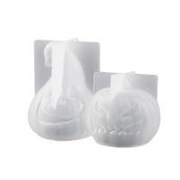 China DIY Crystal Dropping Gel 3D Pumpkin Mold Halloween Aromatherapy Gypsum Candle Silicone Mold for sale