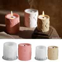 China Crystal dropper glue circular flower pattern storage jar DIY aromatherapy gypsum candle cup silicone mold for sale