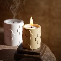 China Crystal dropper glue circular flower pattern storage jar DIY aromatherapy gypsum candle cup silicone mold for sale