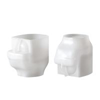 China Hot selling silicone toilet mold, gypsum candle stand ornament, funny home decoration mold for sale