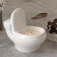 China Hot selling silicone toilet mold, gypsum candle stand ornament, funny home decoration mold for sale