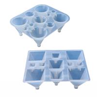 China Tower Model Eleven Grid Connection Cone DIY Mirror Smooth Silicone Mold for sale