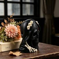 China 3D Skull Death Hand Bone Silicone Mold Halloween Series Aromatherapy Gypsum Candle Mold Manufacturer Direct Supply for sale