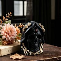 China 3D Skull Death Hand Bone Silicone Mold Halloween Series Aromatherapy Gypsum Candle Mold Manufacturer Direct Supply for sale