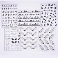 China DIY Crystal Dropping Glue Material Transparent Material Cicada Wings Black Alice Black Cat Beautiful Girl Warrior Wings Wholesale for sale