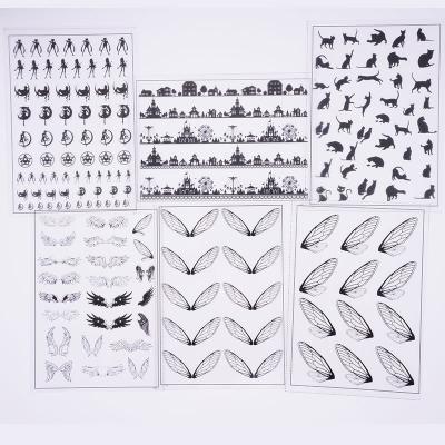China DIY Crystal Dropping Glue Material Transparent Material Cicada Wings Black Alice Black Cat Beautiful Girl Warrior Wings Wholesale for sale