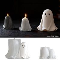 China Halloween Ghost Candle Silicone Mold 3D Stereoscopic Little Ghost Aromatherapy Candle Mold Handmade DIY Gypsum Mold for sale