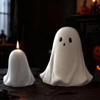 China Halloween Ghost Candle Silicone Mold 3D Stereoscopic Little Ghost Aromatherapy Candle Mold Handmade DIY Gypsum Mold for sale
