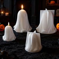 China Halloween Ghost Candle Silicone Mold 3D Stereoscopic Little Ghost Aromatherapy Candle Mold Handmade DIY Gypsum Mold for sale