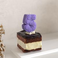 China DIY rose Arabic numeral candle ornament silicone mold aromatherapy gypsum resin drip mold for sale