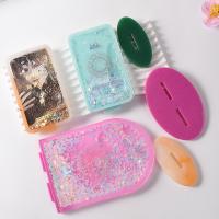 China DIY crystal dropper resin quicksand ornament rectangular elliptical quicksand photo frame table silicone mold for sale