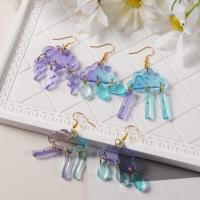 China Crystal dropper DIY resin mirror connected earrings pendant jewelry pendant cloud leaf pendant silicone mold for sale