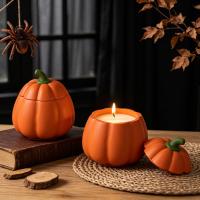 China Pumpkin storage jar silicone mold DIY Halloween aromatherapy gypsum candle cup decoration mold for sale