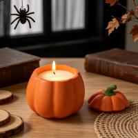 China Pumpkin storage jar silicone mold DIY Halloween aromatherapy gypsum candle cup decoration mold for sale