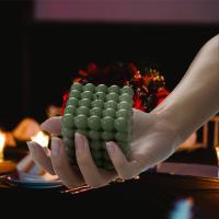 China Rectangular Cube Silicone Mold DIY Candle Table Magic Ball Round Bead Aromatherapy Candle Mold for sale