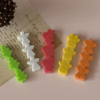 China DIY Drip Glue Gypsum Triple Connection Santa Claus Christmas Tree Gingerbread Man Elk Angel Candle Mold for sale