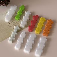 China DIY Drip Glue Gypsum Triple Connection Santa Claus Christmas Tree Gingerbread Man Elk Angel Candle Mold for sale