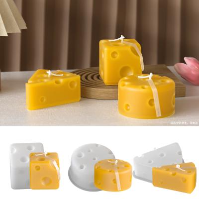 China Triangular Round Square Cheese Aromatherapy Candle Decoration Silicone Mold DIY Resin Gypsum Soap Grinding Machine for sale