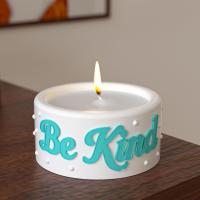 China Cross border New Product Embossed English Words Gestures Wave Points Four Connection Candlestick Cups Gypsum Silicone Mold for sale