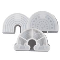 China Dropping resin arch rainbow arch candle holder silicone mold DIY gypsum cement mold aromatherapy candle mold for sale