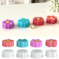 China DIY Crystal Dropping Resin Small Flower Aromatherapy Candle Hand Gift Candle Gift Silicone Mold for sale