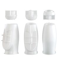 China Geometric Face Vase Storage Jar Gypsum Mold DIY Aromatherapy Resin Gypsum Ornament Silicone Mold for sale