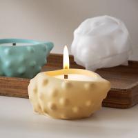 China DIY Gypsum Cement Aromatherapy Candle Cup, Polka Dot Striped Conch Mirror Resin Creative Ornament, Silicone Mold for sale
