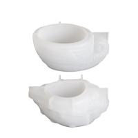 China DIY Gypsum Cement Aromatherapy Candle Cup, Polka Dot Striped Conch Mirror Resin Creative Ornament, Silicone Mold for sale