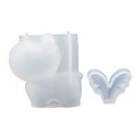 China DIY Crystal Dropper Mold, 3D Cute Deer Antler Doll Decoration Ornament Silicone Mold for sale