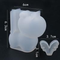 China DIY Crystal Dropper Mold, 3D Cute Deer Antler Doll Decoration Ornament Silicone Mold for sale