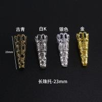 China Crystal dropper jewelry accessories DIY handmade long bead holder spiritual pendulum mold hollow jewelry accessories for sale