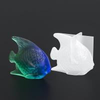 China DIY crystal dropper resin grinding tool, three-dimensional flat goldfish table decoration, silicone mold wholesale for sale