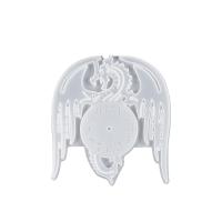 China DIY Dragon Flying Clock Dropping Mold Simple Watch Movement Arabic numerals Dial Ornament Silicone Mold for sale