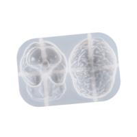 China DIY dropper resin human 3D organ silicone mold visceral brain heart 3D pendant grinding tool for sale