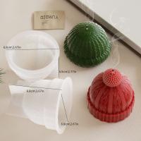 China Crystal dropper resin gypsum yarn Christmas hat jewelry grinding tool DIY three-dimensional candle ornament silicone mold for sale