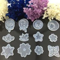 China DIY crystal dropper mold, moon star sailor moon water pattern wooden horse pendant, silicone mold manufacturer wholesale for sale