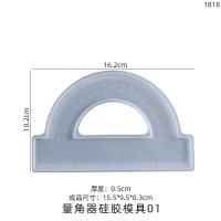 China DIY crystal dropper mold 30cm extended ruler protractor triangle ruler four piece set silicone mold for sale