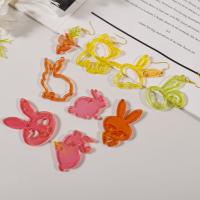 China DIY Crystal Drop Gel Emoji Pack Easter Animal Bunny Fruit Earrings Pendant Silicone Mold for sale