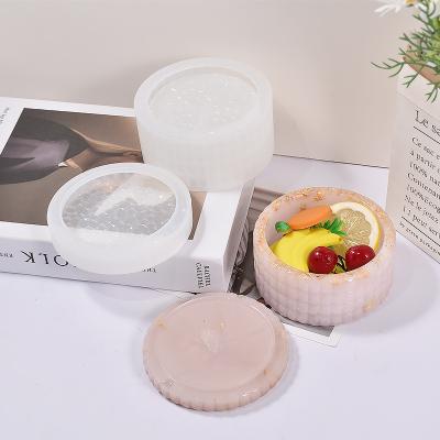 China Crystal Drip Glue Diamond Storage Box Mold Stacking Music Storage Box DIY Drip Glue Diamond Surface Storage Box Grinding for sale